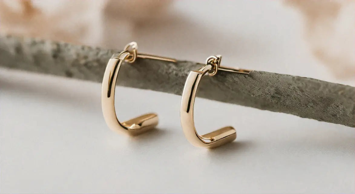 Gold U-Shaped Hoops: Timeless & Versatile Jewelry Staple – Lovcia
